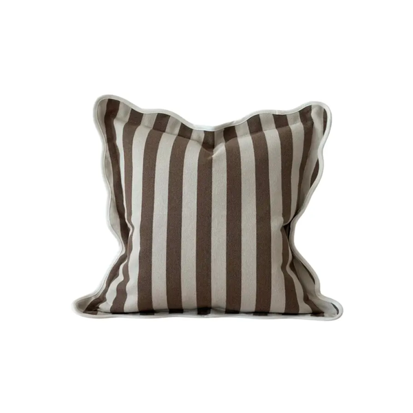 Chloe Thick Striped Scalloped Edge Pillow - Heirloom Home Shop