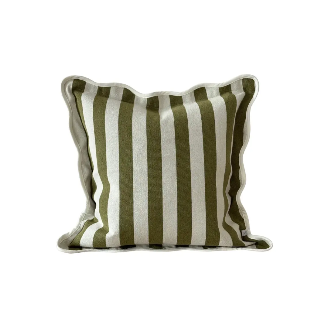 Chloe Thick Striped Scalloped Edge Pillow - Heirloom Home Shop